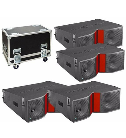 Audiocenter K-LA28 DSP Dual 8″ Active Line Array (4PCS and Flightcase) - Son Sound