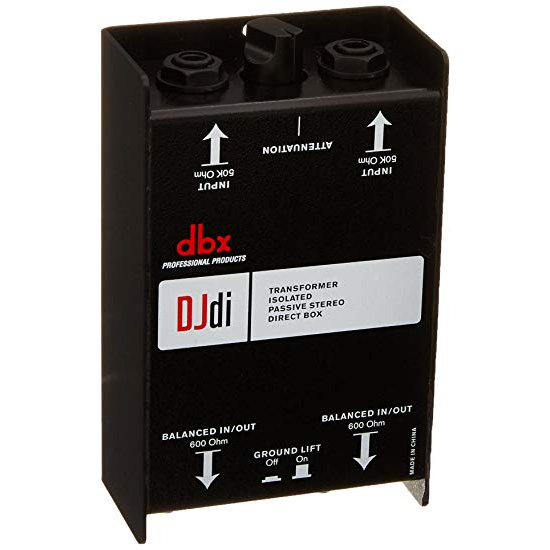DBX DJDI 2 channel Passive Direct Box - Son Sound