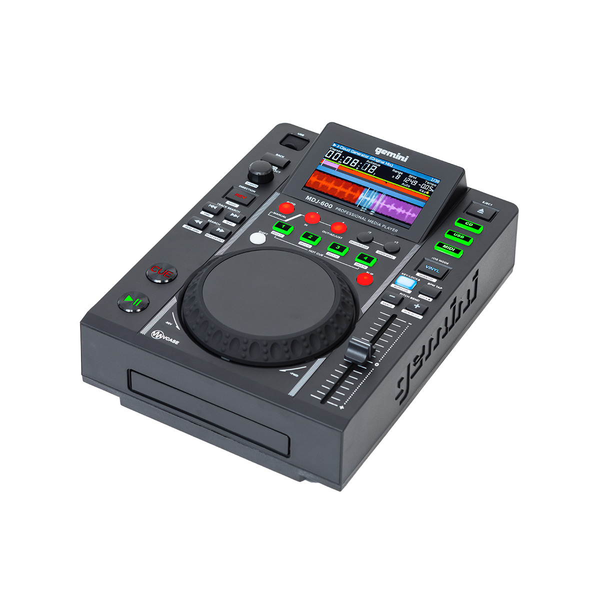 Gemini MDJ Series MDJ-600 Professional Audio DJ Media Player - Son Sound