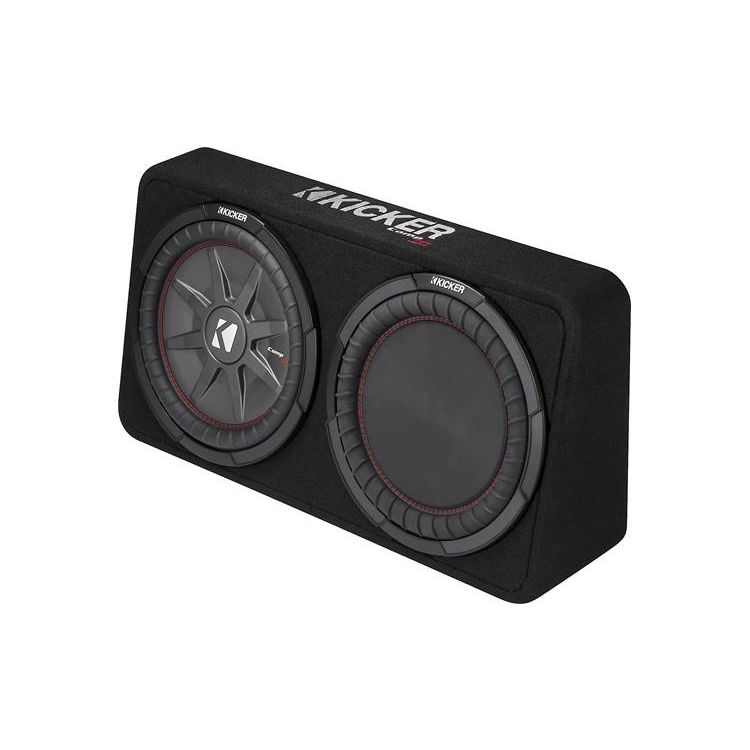 KICKER 43TCWRT124 12inch 4ohm Slim Loaded Subwoofer Enclosure - Son Sound