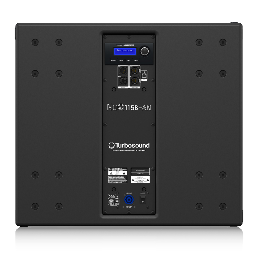 Turbosound NuQ115B-AN 3000W 15″ Front-Loaded Powered Subwoofer - Son Sound